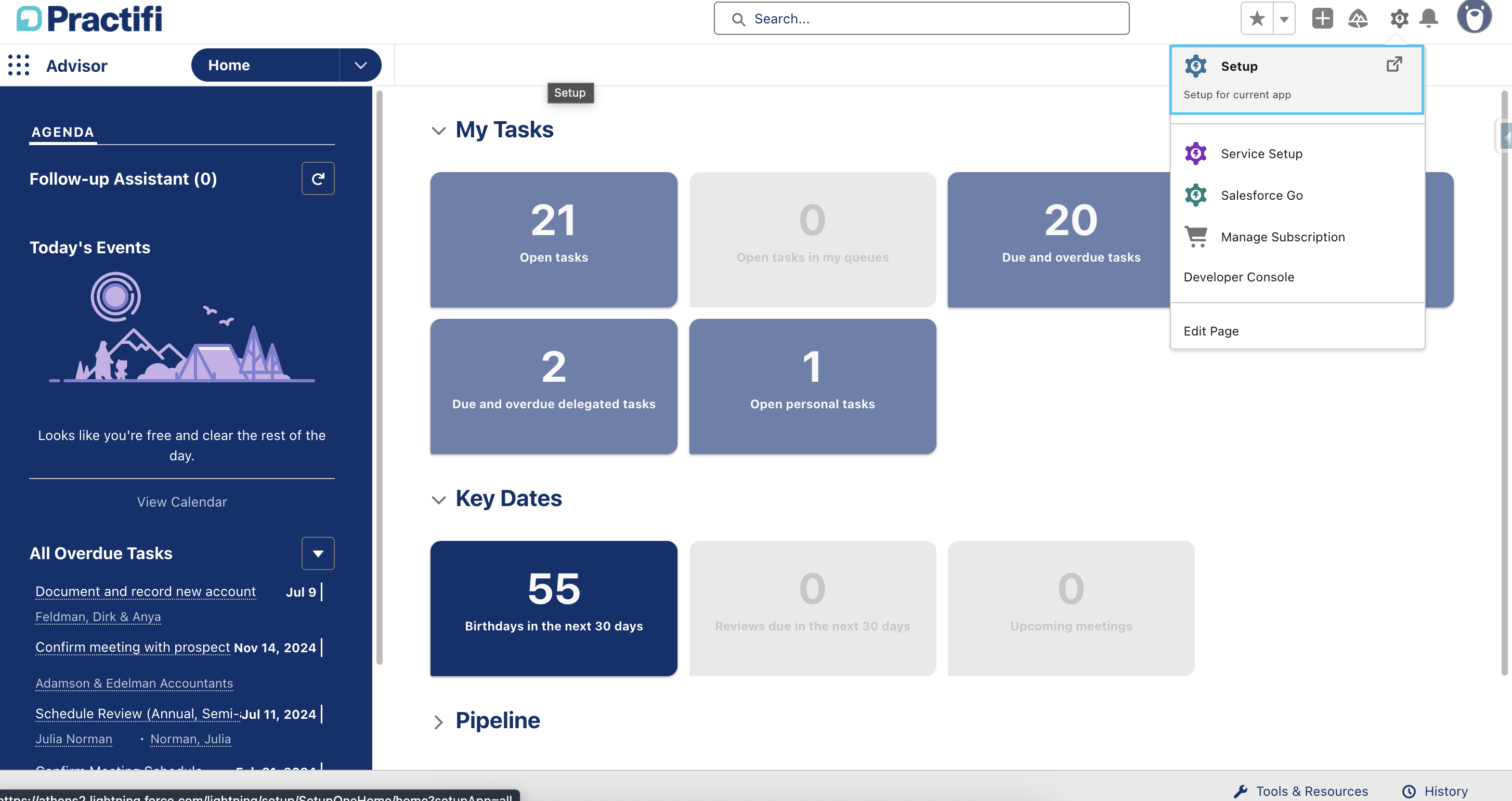 Modifying Session Timeout Settings – Practifi Success