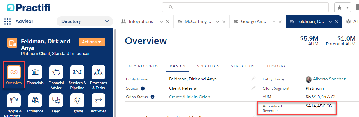 Using the Addepar Integration – Practifi Success