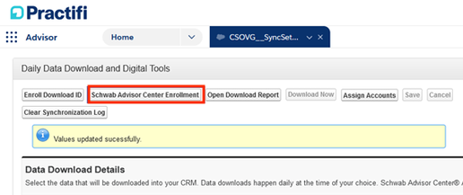 Enabling the Schwab (OpenView Gateway) App Integration – Practifi Success