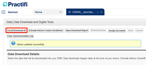 Enabling the Schwab (OpenView Gateway) App Integration – Practifi Success