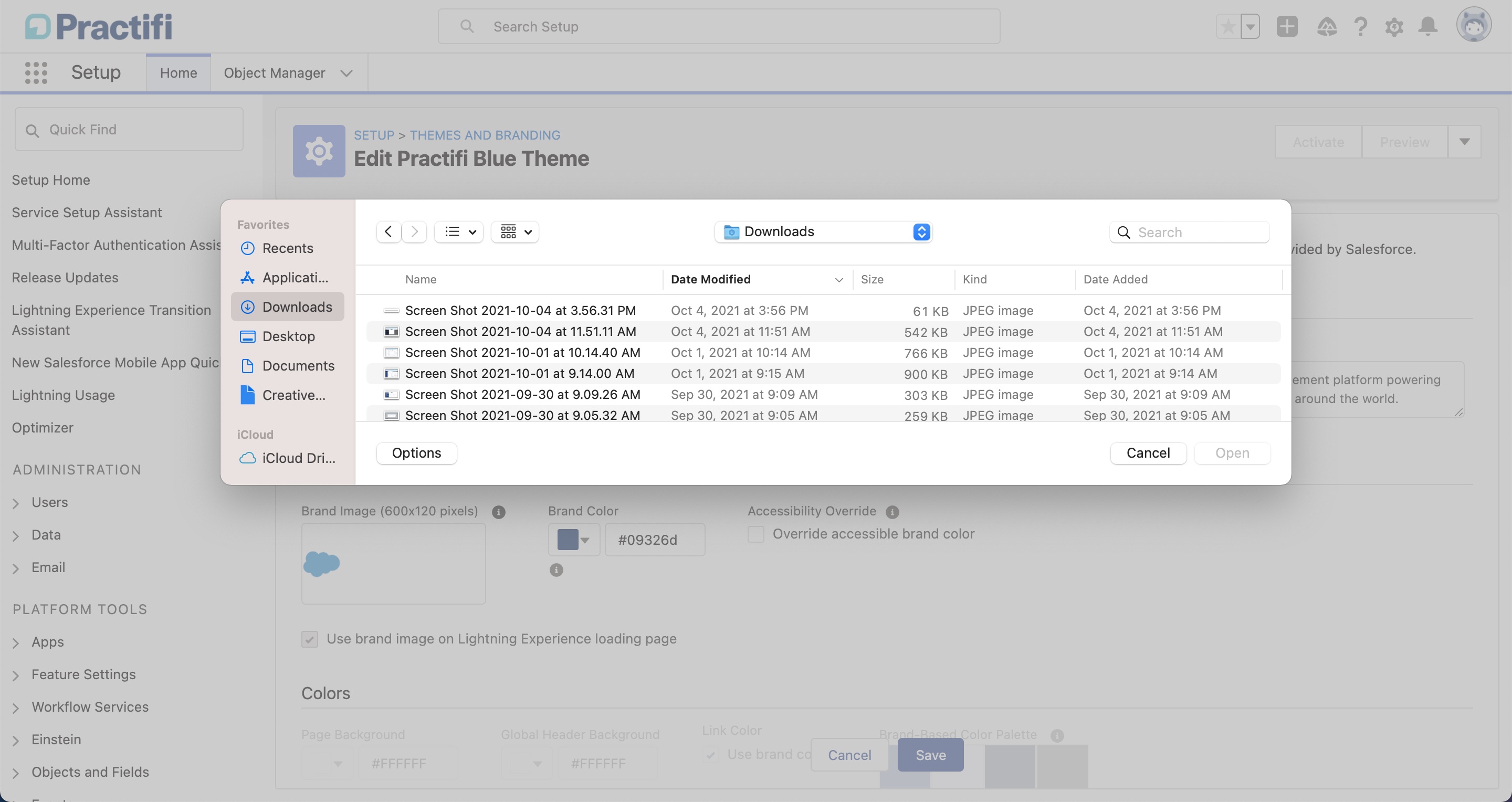Updating an Organization's Logo – Practifi Success