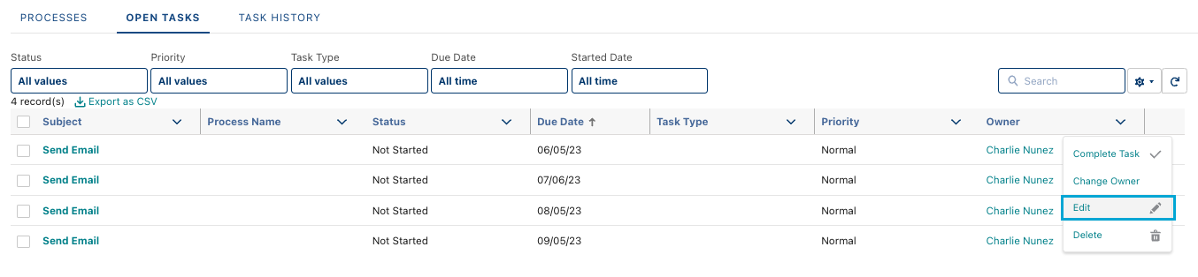 Using Tasks – Practifi Success