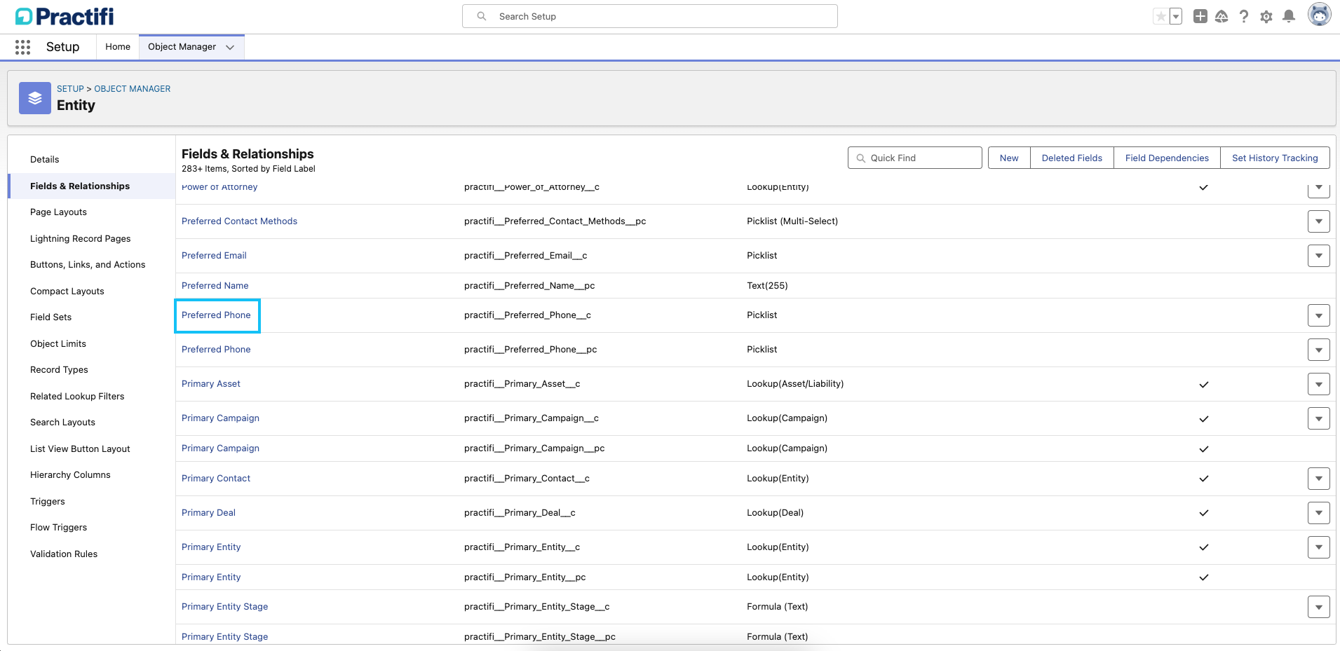 Managing Custom Fields and Picklists – Practifi Success