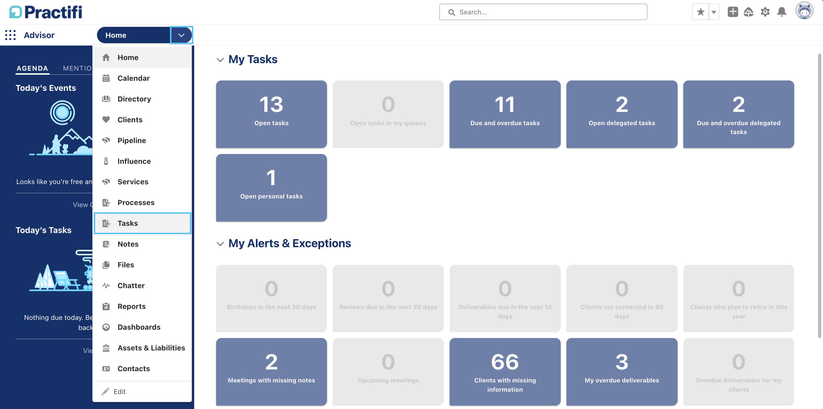 Using Tasks – Practifi Success